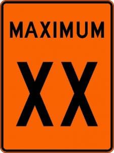 Limite de vitesse maximum XX T-070-1 | Signel Services